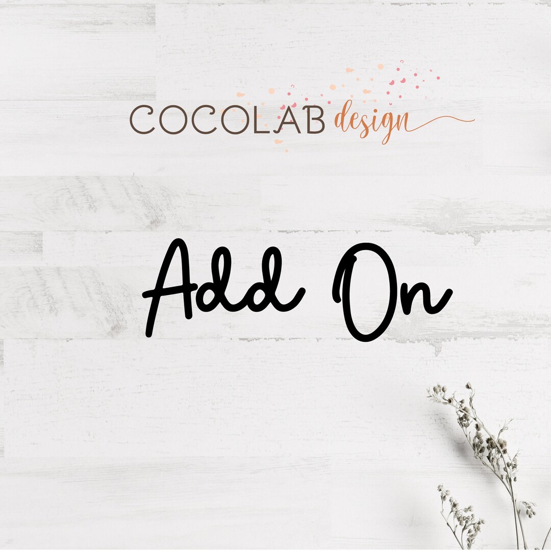 Add on Extra Customization for Your Logo - Etsy