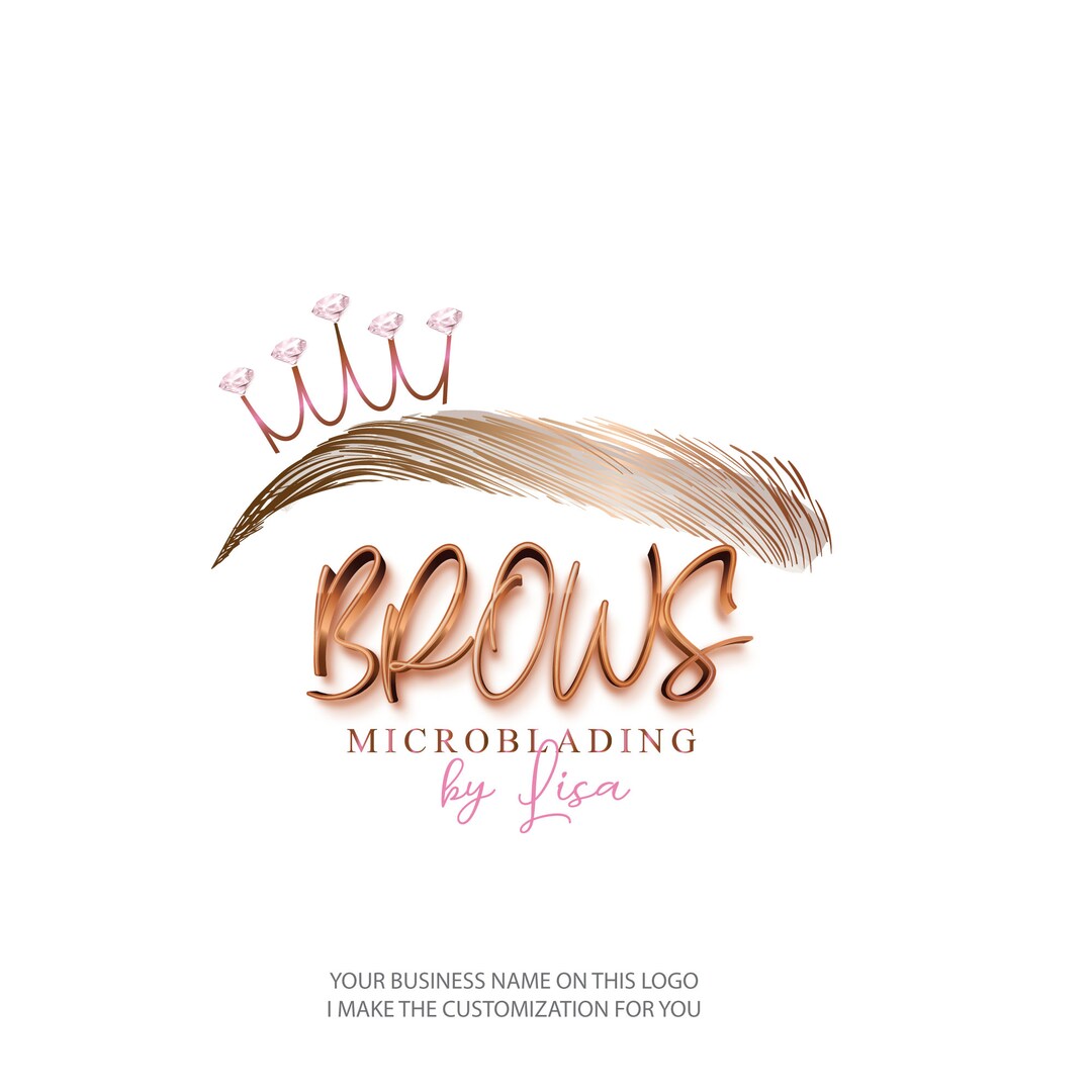 Eyebrows Logo Design, Brows Logo, Beauty Brows Logo, I Customize This ...