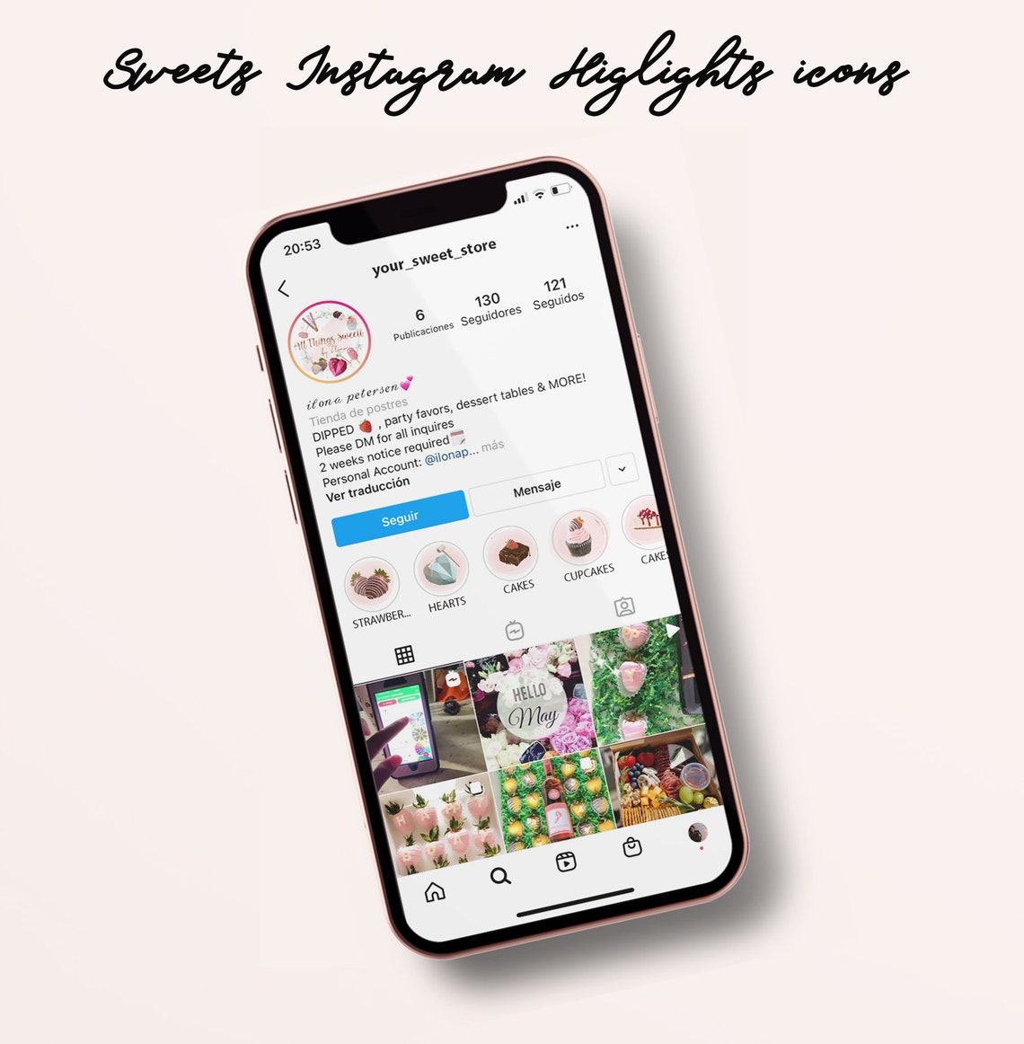 Instagram Highlight Sweet Treats Icons Bakery Logo Sweet - Etsy