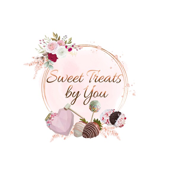 Sweet Treats Logo Design Heart Breakable Logo Strawberry - Etsy