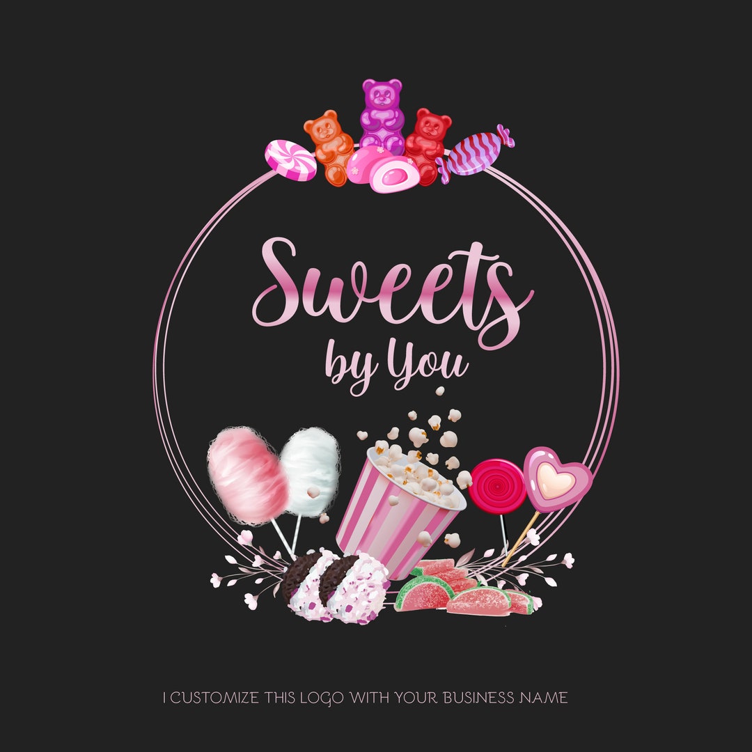 Sweets Logo Design, Candy Logo, Party Events Logo. Candy Cart Logo. I ...