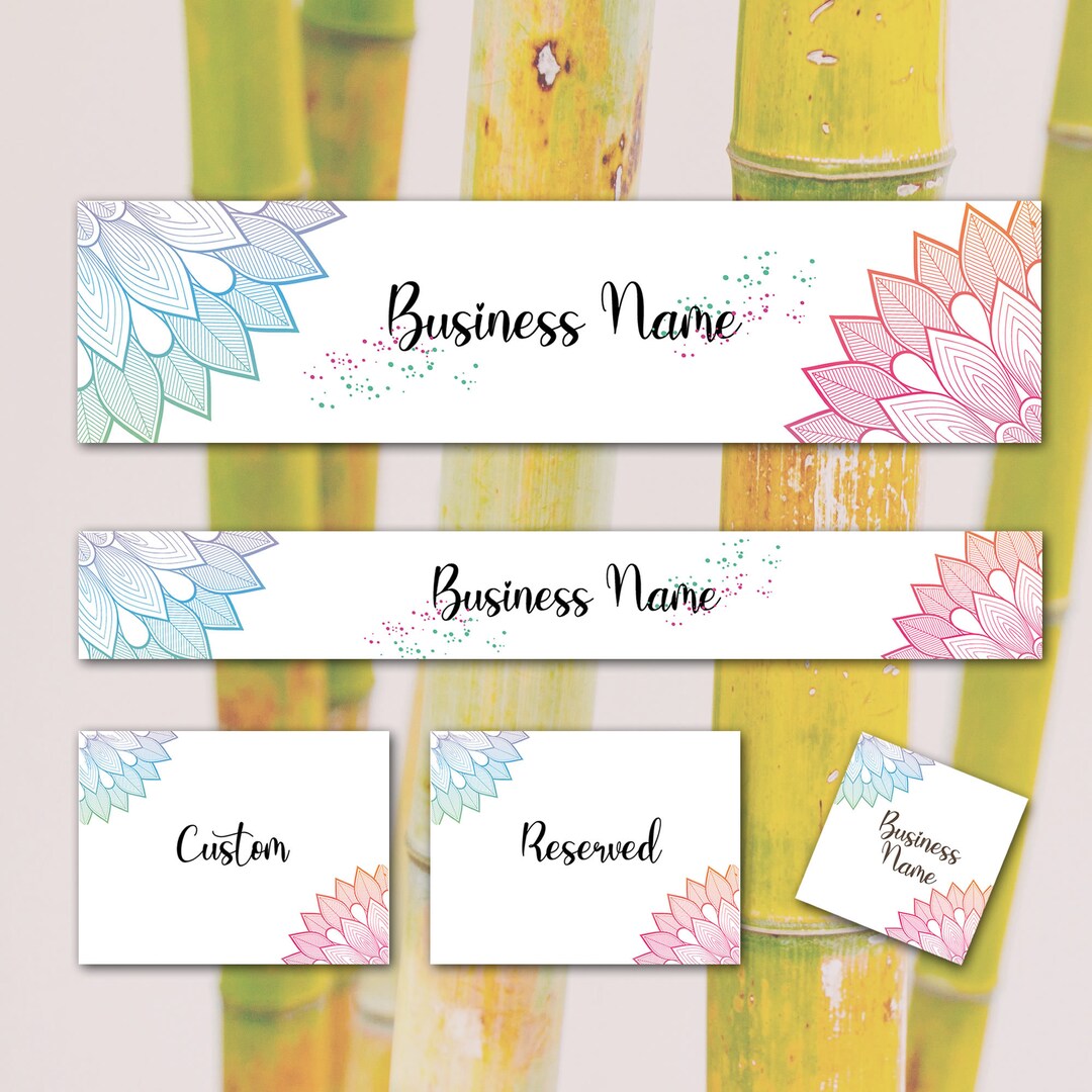 Etsy Shop Cover Photo and Set, Floral and Pink Etsy Shop Branding Kit ...