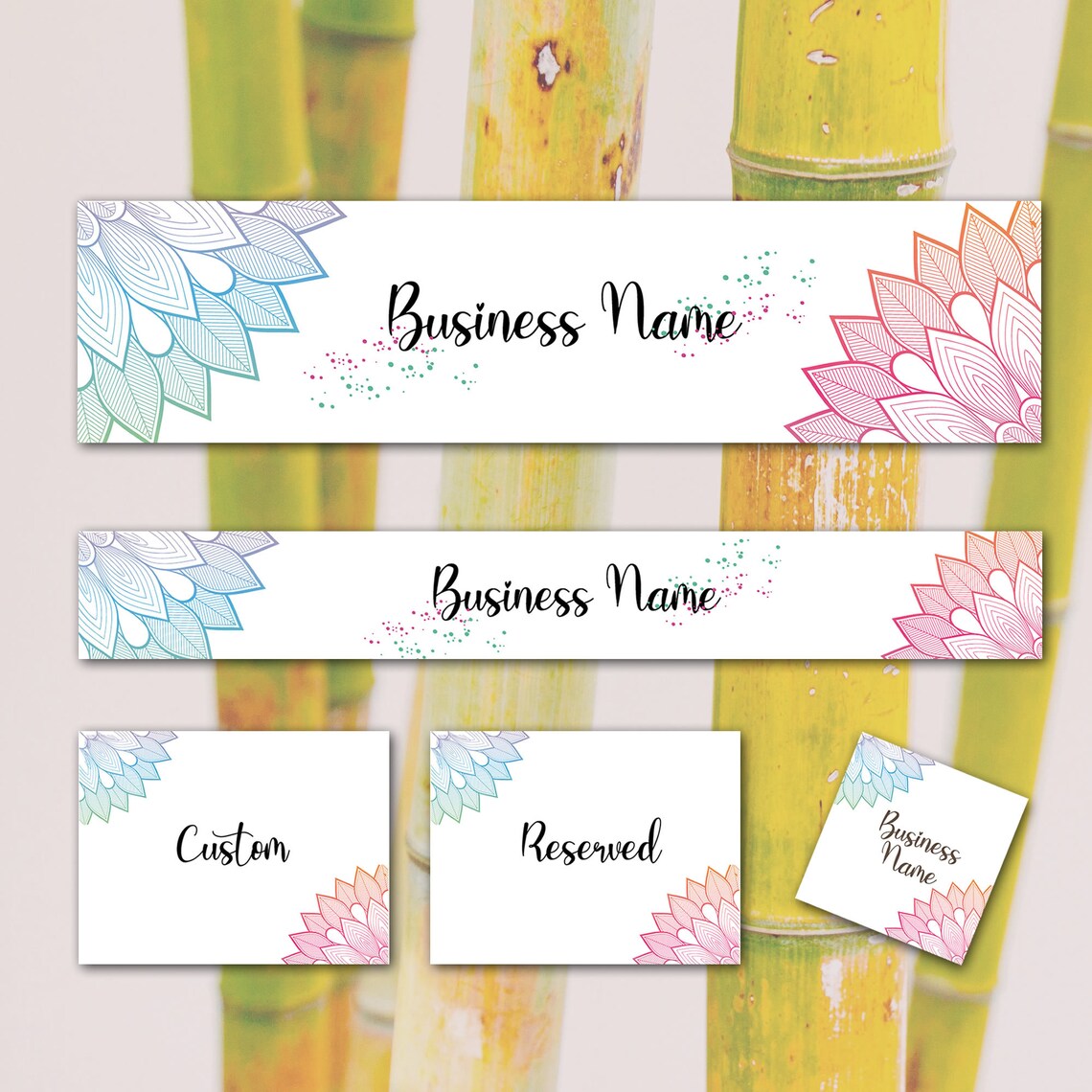 Etsy Shop Cover Photo and Set Floral and Pink Etsy Shop - Etsy