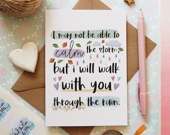 Difficult Time Card - Etsy