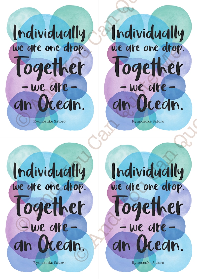 Teamwork Postcards, Printable Team Quotes, Positive Quotes, Staff Gifts ...