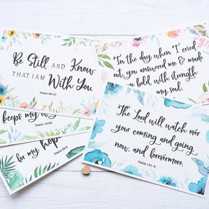 Bible Postcards Christian Cards Encouragement Postcards | Etsy