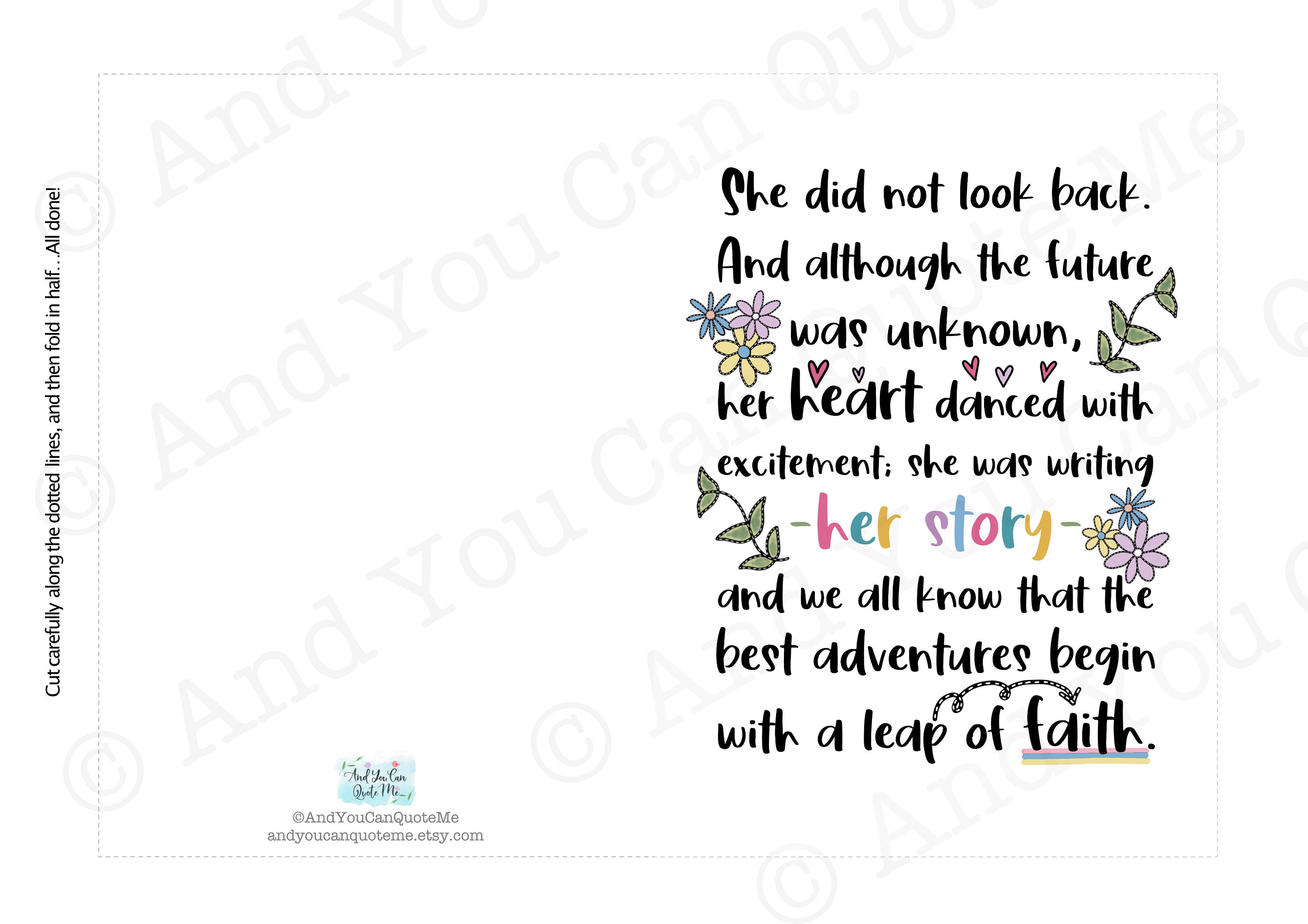 Printable Card, New Adventure, Instant Download, New Job Printable ...