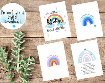 Rainbow Postcard - Etsy