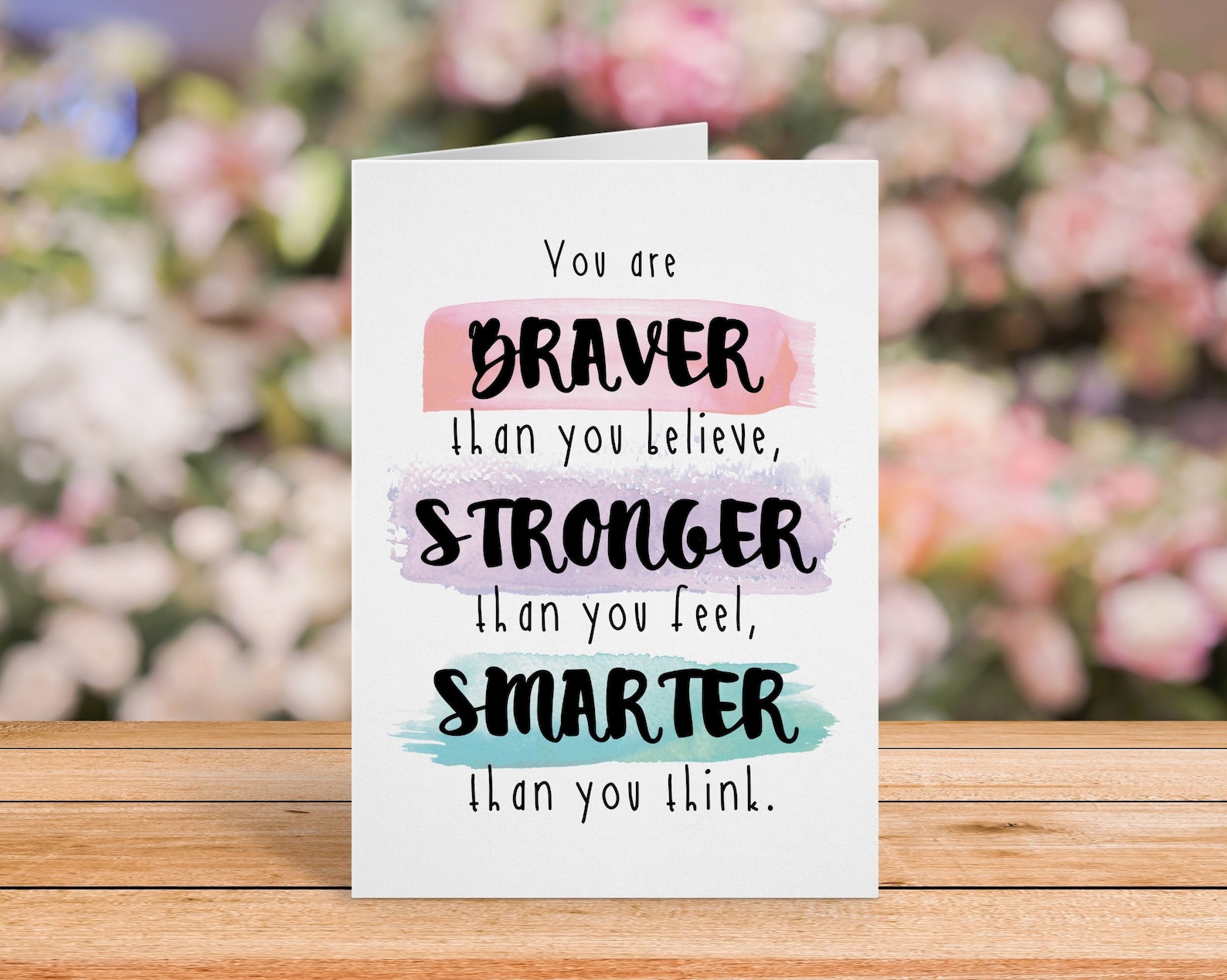 Printable Card Self Esteem Card Positive Quotes Motivating - Etsy