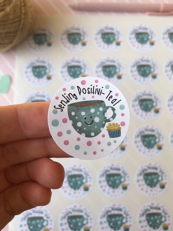 Positivity Stickers Packaging Sticker Seller Stickers Happy | Etsy