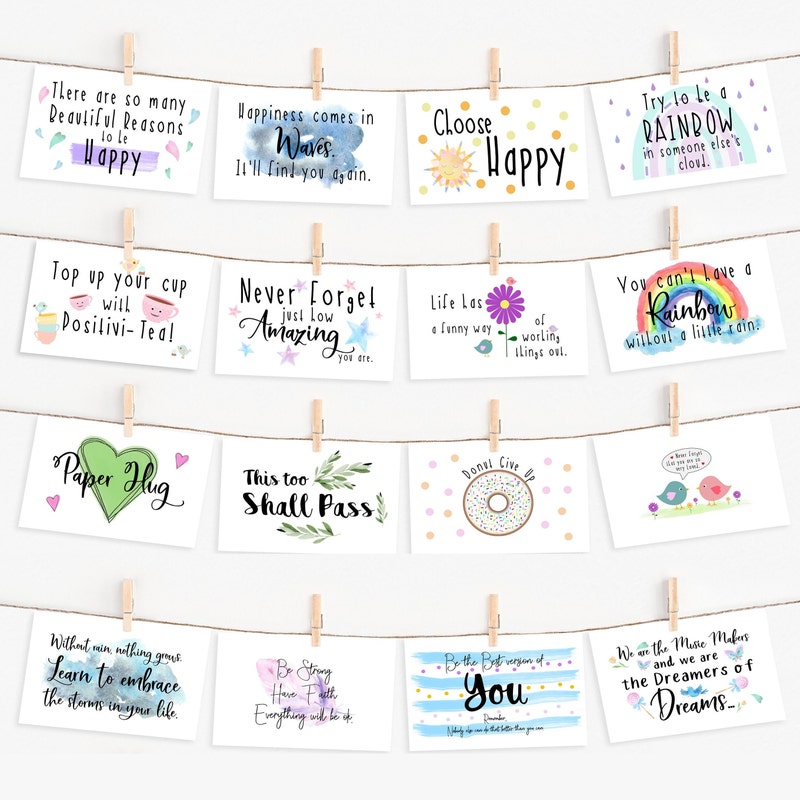 Inspirational Encouragement Cards - Etsy