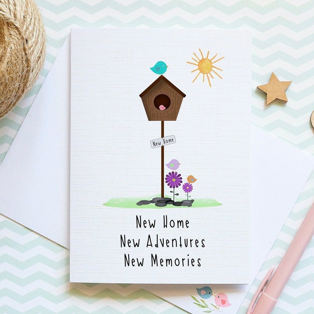 New Home Card, First Home, Moving House Card, House Sale, Moving Out ...