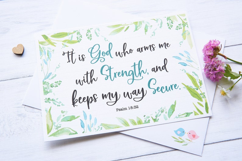 Bible Postcards, Christian Cards, Encouragement Postcards, Psalms ...