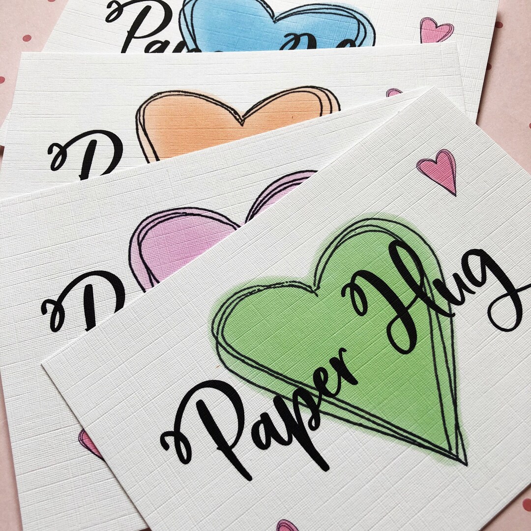 Positivity Postcards, Friendship Cards, Paper Hug, Miss You Cards ...