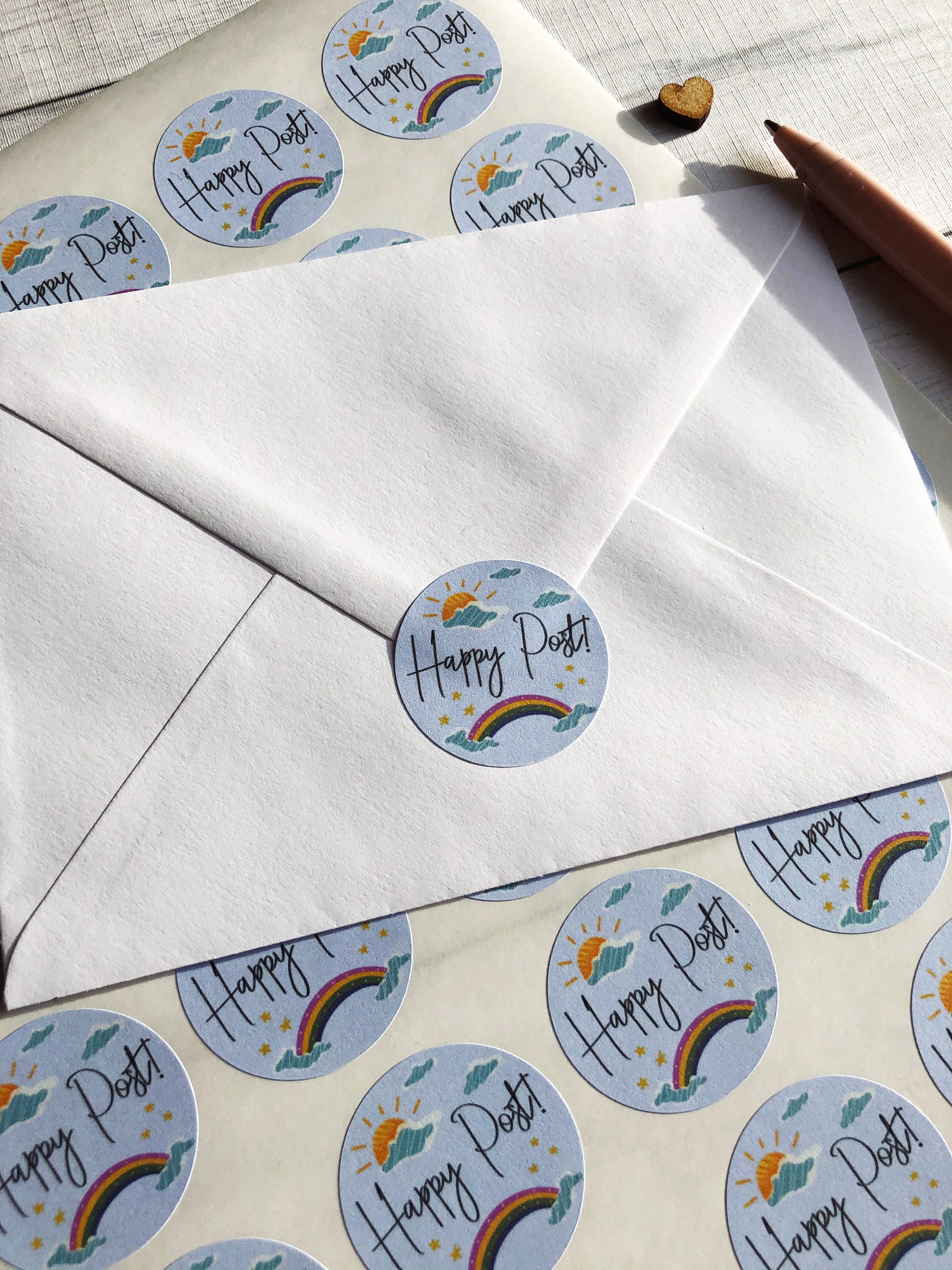 Positivity Stickers, Packaging Stickers, Happy Post Stickers, Seller ...