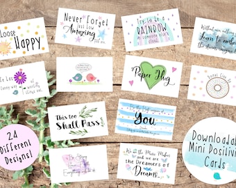 Mini Quote Cards | Etsy