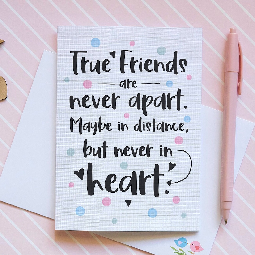 Friendship Card, Best Friend Card, Missing a Friend, Far Away Friend ...