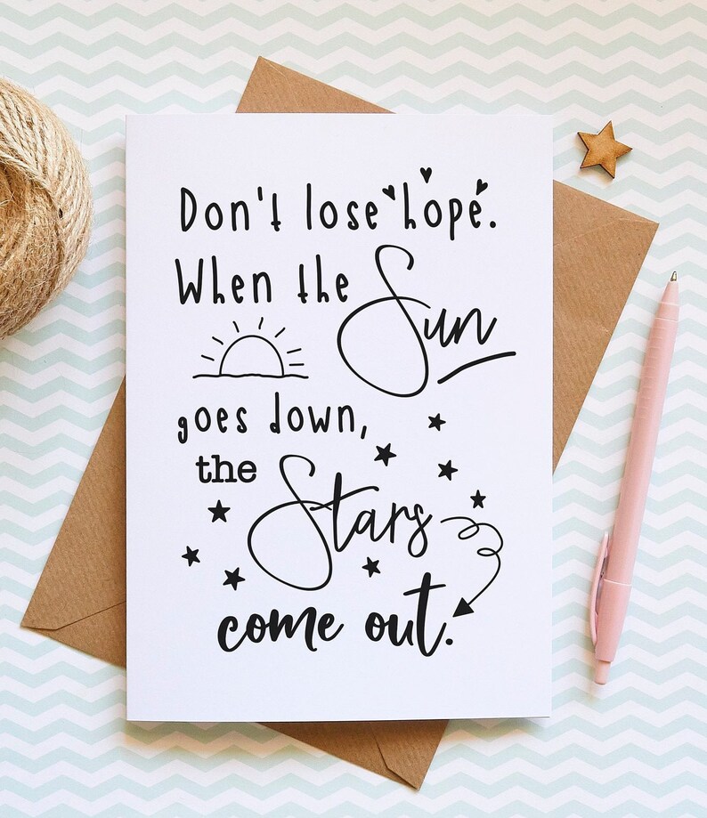 Positivity Card Thinking of You Depression Card - Etsy UK