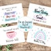 Printable Positivity Postcards, Postcard Set, Instant Download ...