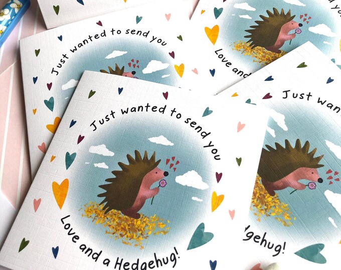 Notelet Set Hedgehug Cards Positivity Cards Note Cards - Etsy UK