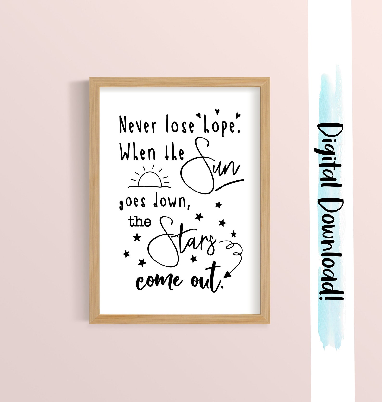 Positive Quote Print, Happy Quotes, Instant Download, Positivity Print ...