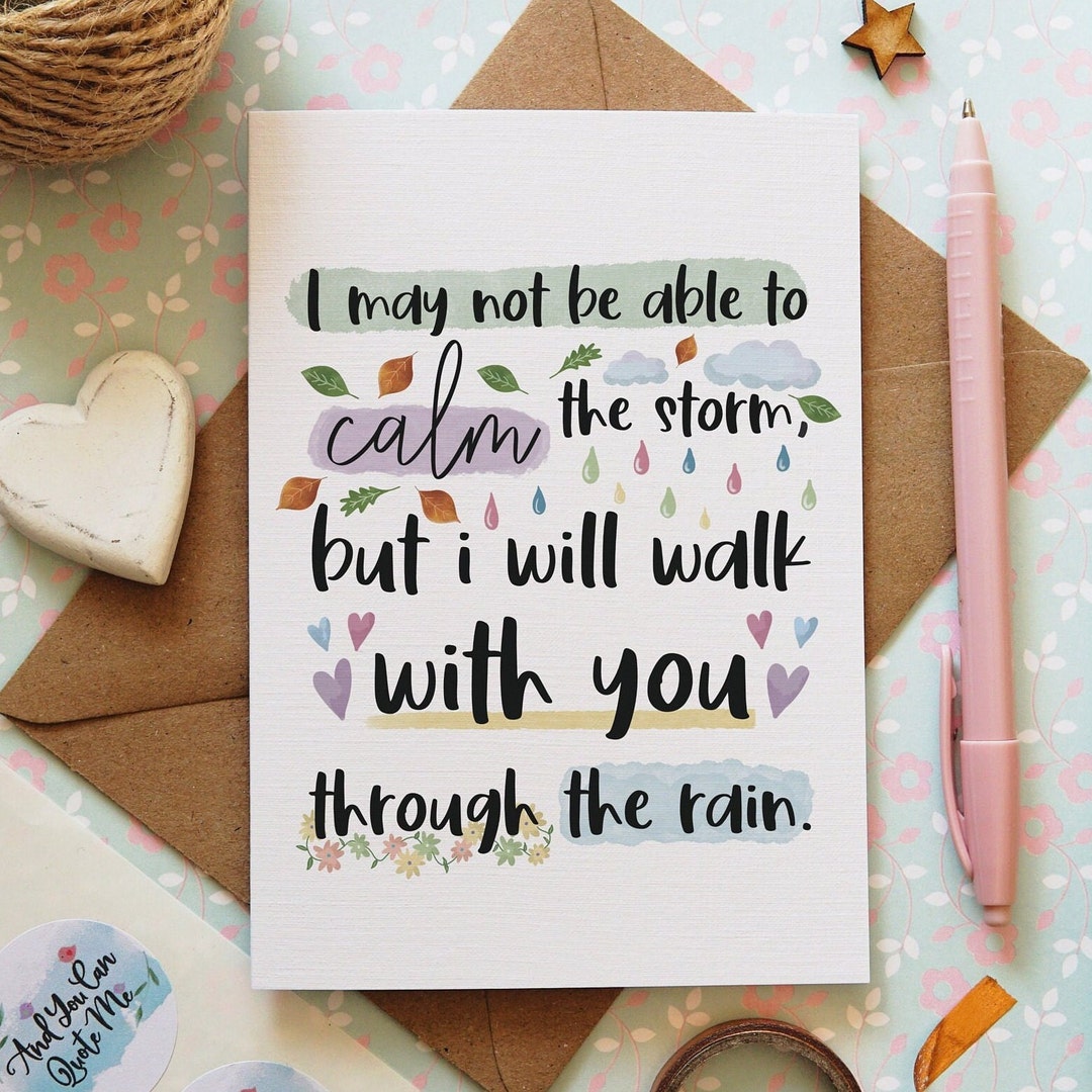 Thinking of You Card, Here for You, Anxiety Card, Depression Gift, Lost ...