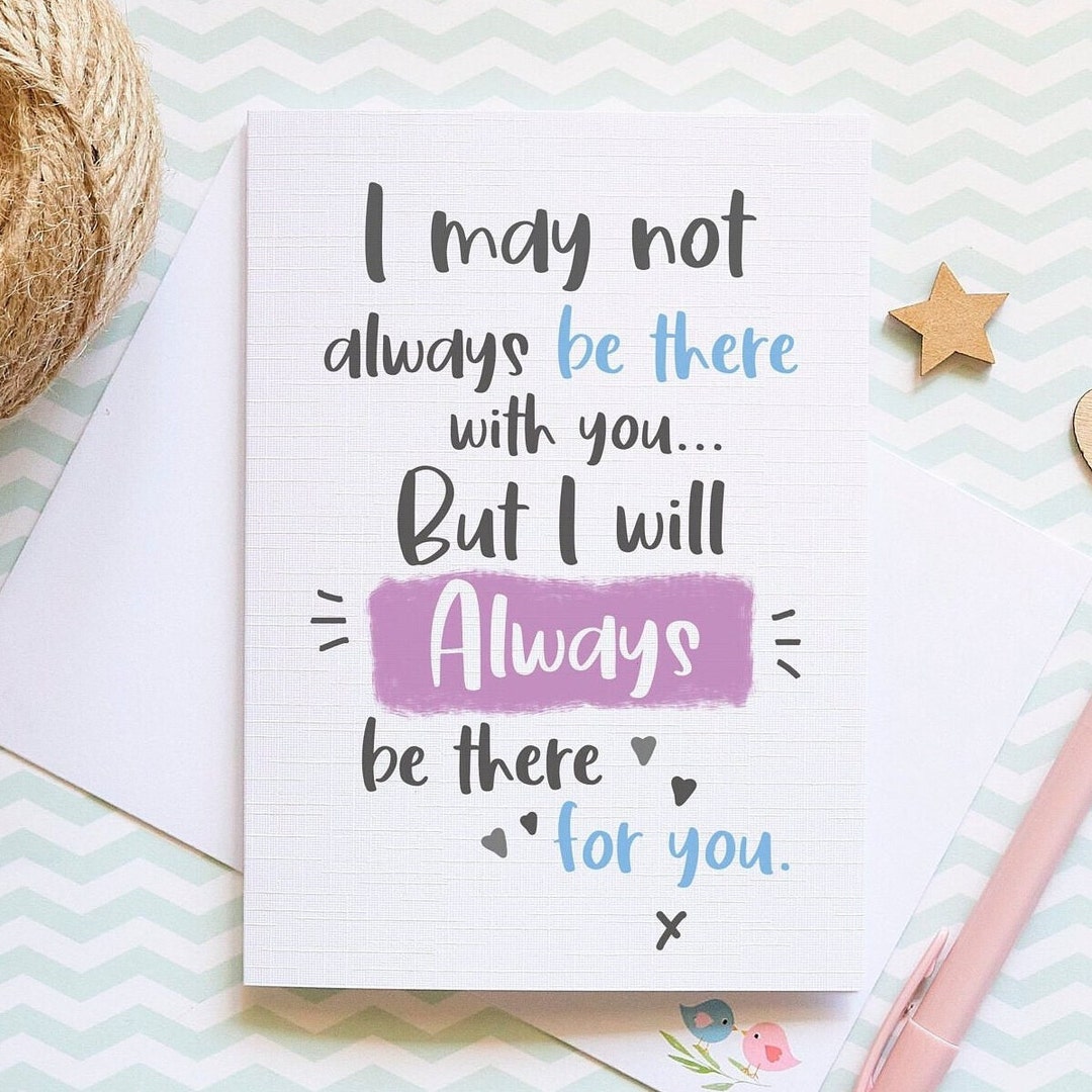 Positivity Card, Friendship Card, Far Away Family, Friends Far Away ...