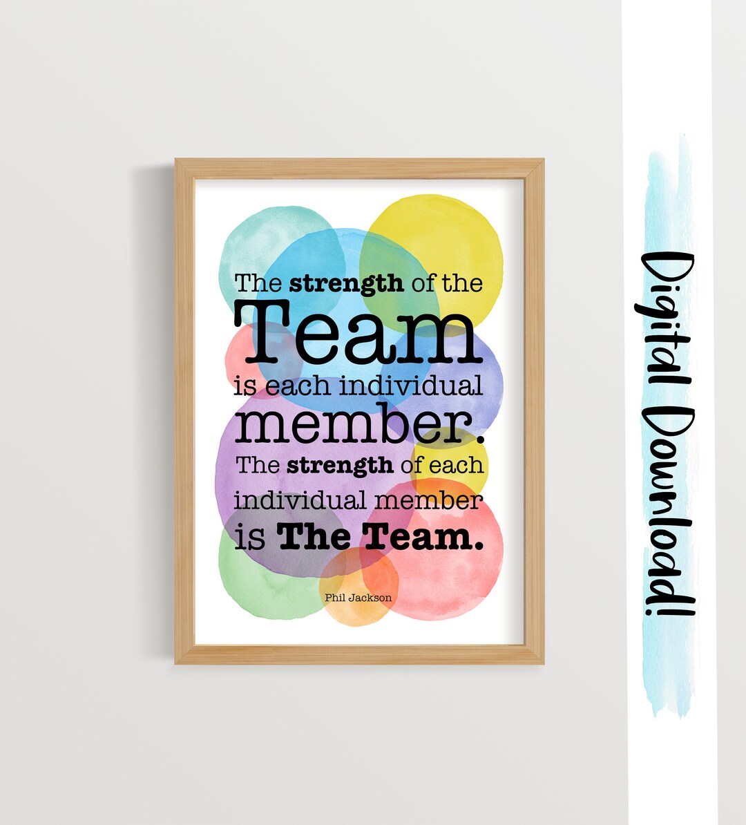 Teamwork Print Office Print Boss Gift Positive Quote Staff - Etsy