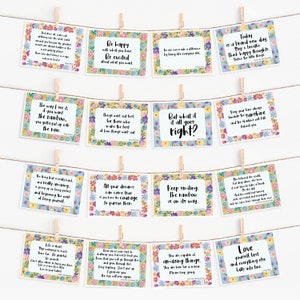 40 Printable Positivity Mini Cards, Encouragement Quotes, Inspiring ...