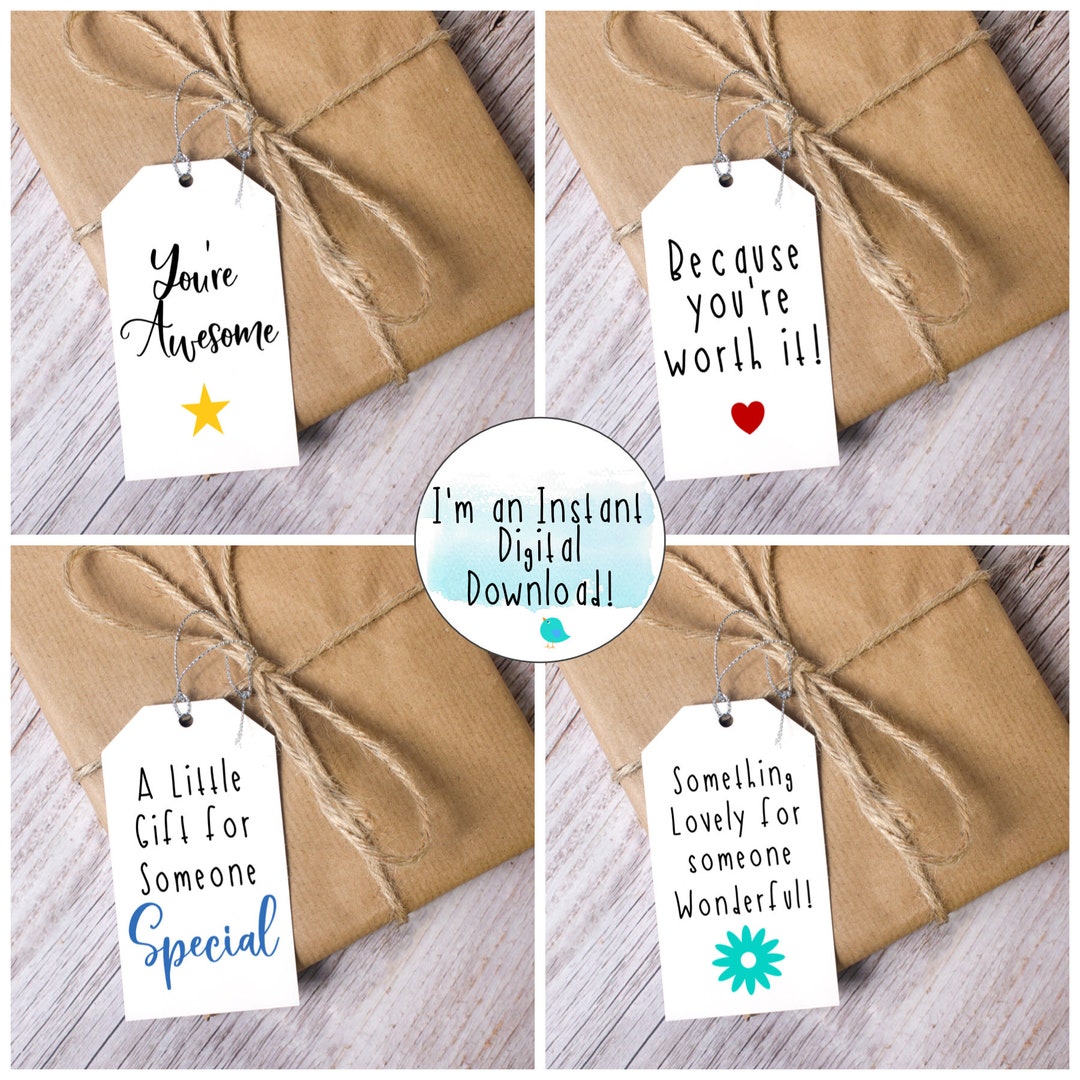 Printable Gift Tags, Gift Tag Download, Any Occasion Gift Tags, Gift ...
