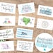 24 Printable Mini Positivity Cards, Inspiring Quotes, Encouragement ...