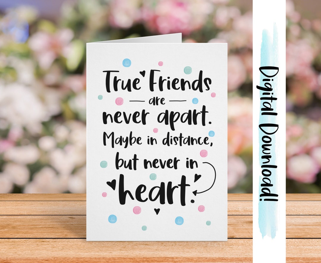 Printable Positivity Card Missing a Friend Friendship Card - Etsy