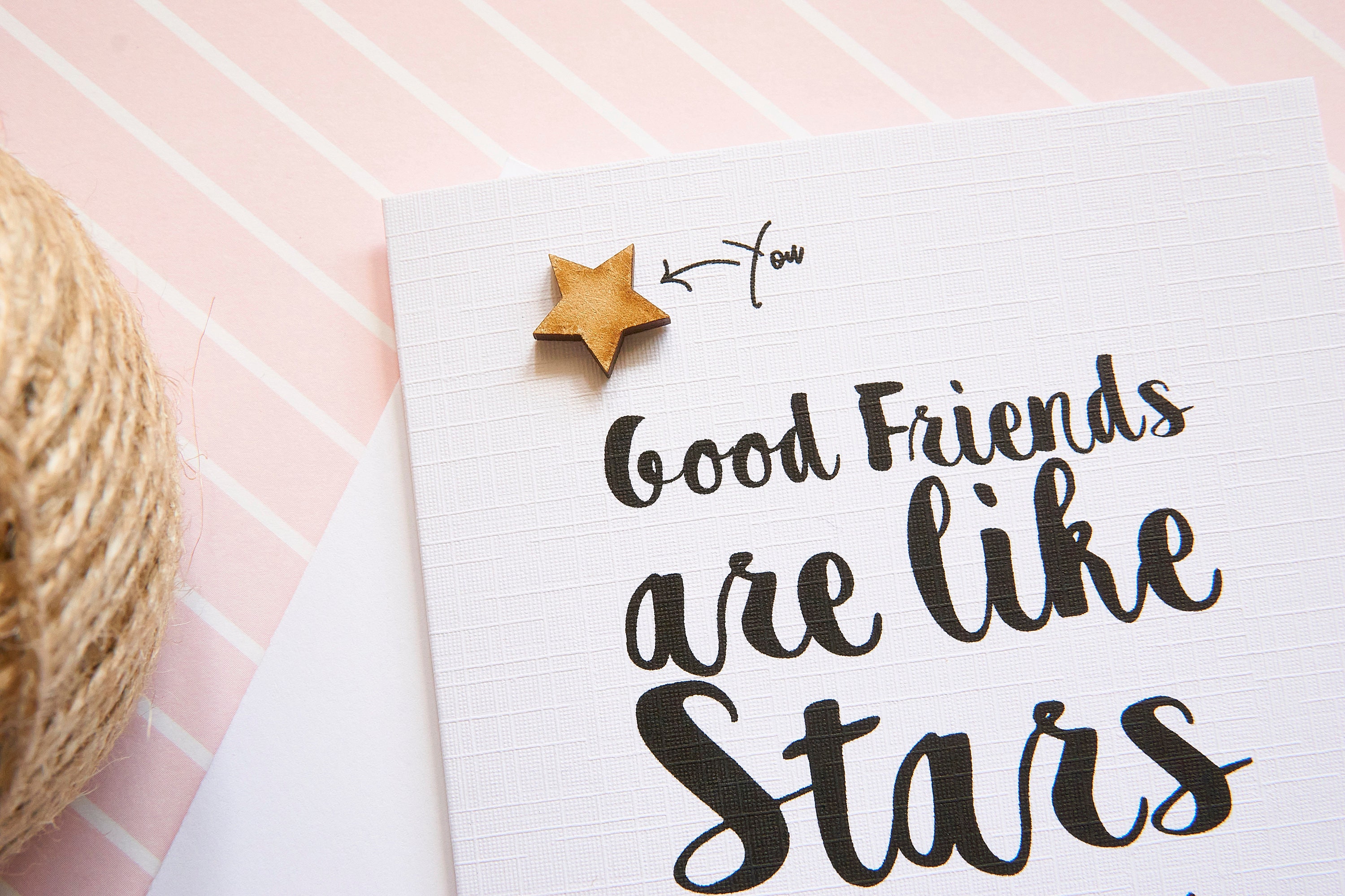 Friendship Card Friends Like Stars Best Friend Card Missing - Etsy UK