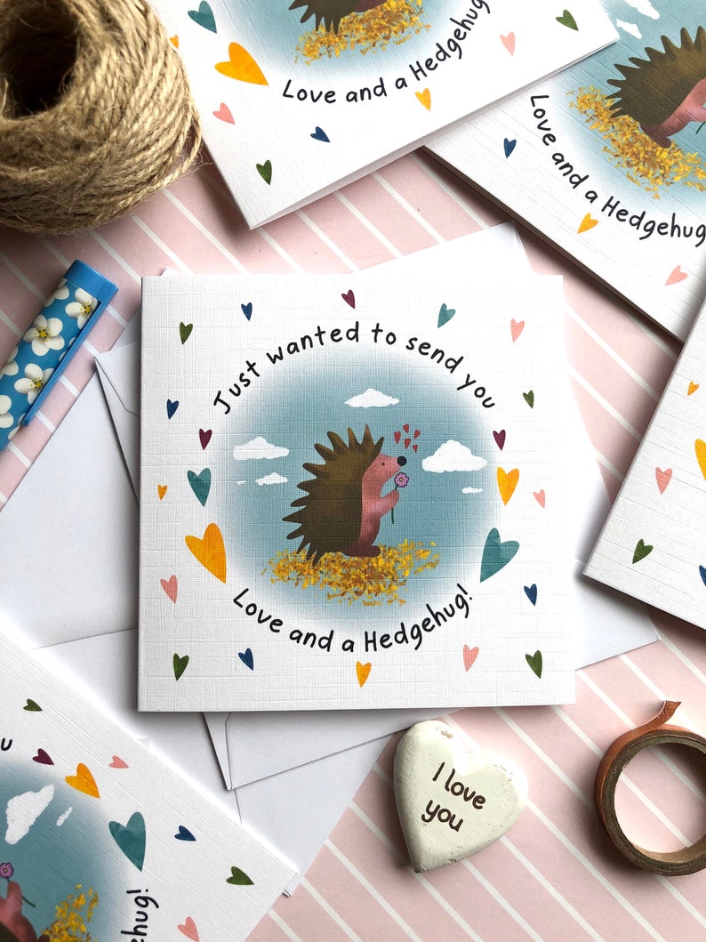 Notelet Set Hedgehug Cards Positivity Cards Note Cards - Etsy UK