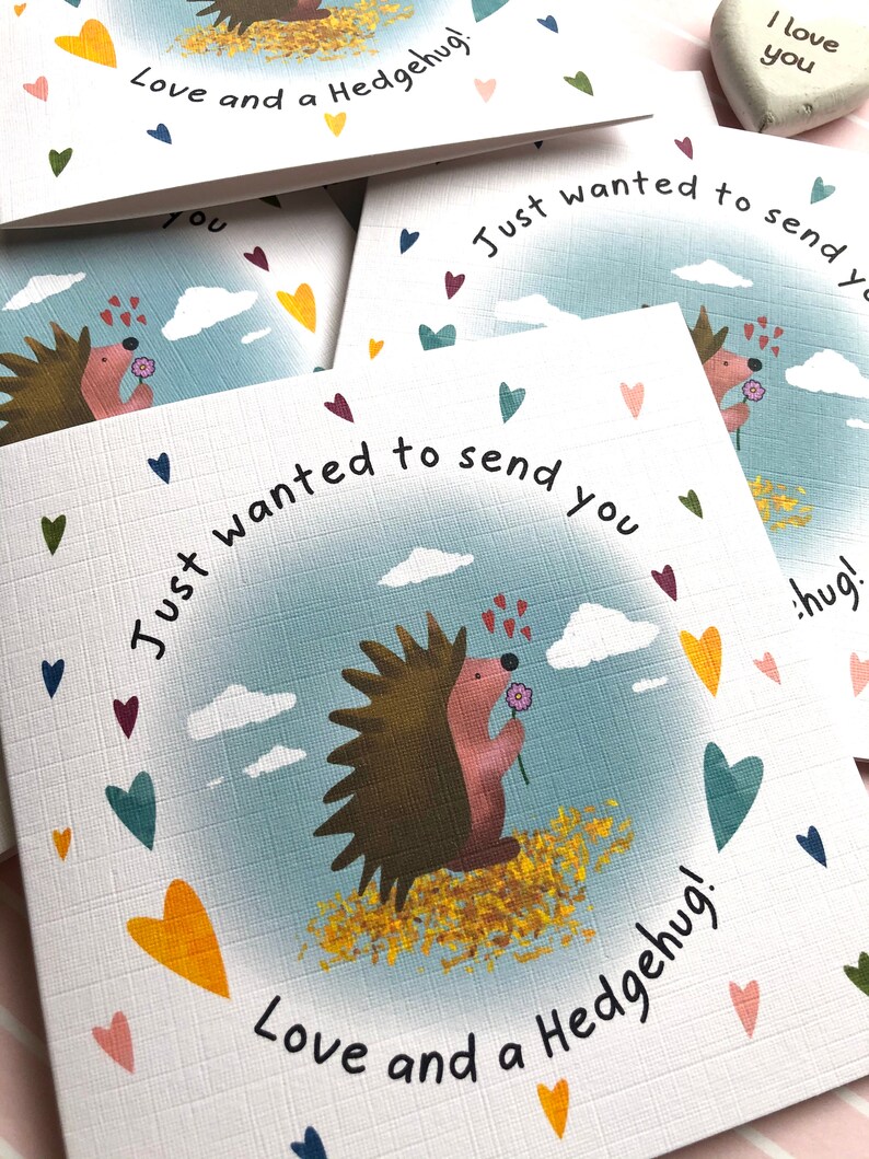 Notelet Set Hedgehug Cards Positivity Cards Note Cards - Etsy UK