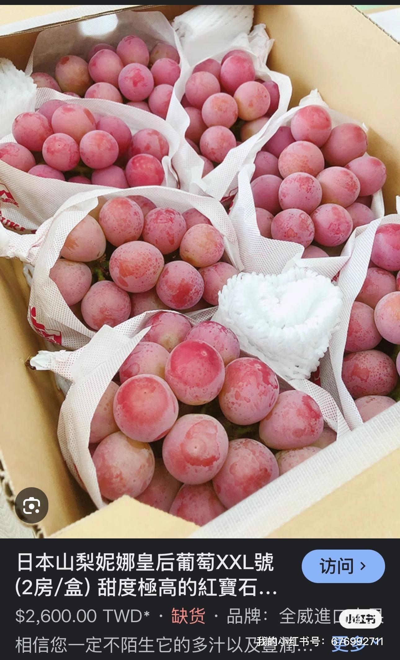 Grafted Queen Nina Japanese Premium Grape Vine – Rare Table Grape ...