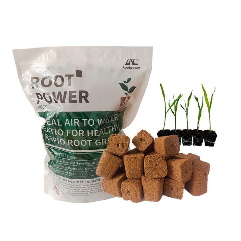 50 Coco Plugs: Rooting & Seed Starter Cubes (in Bag Without Tray) - Etsy