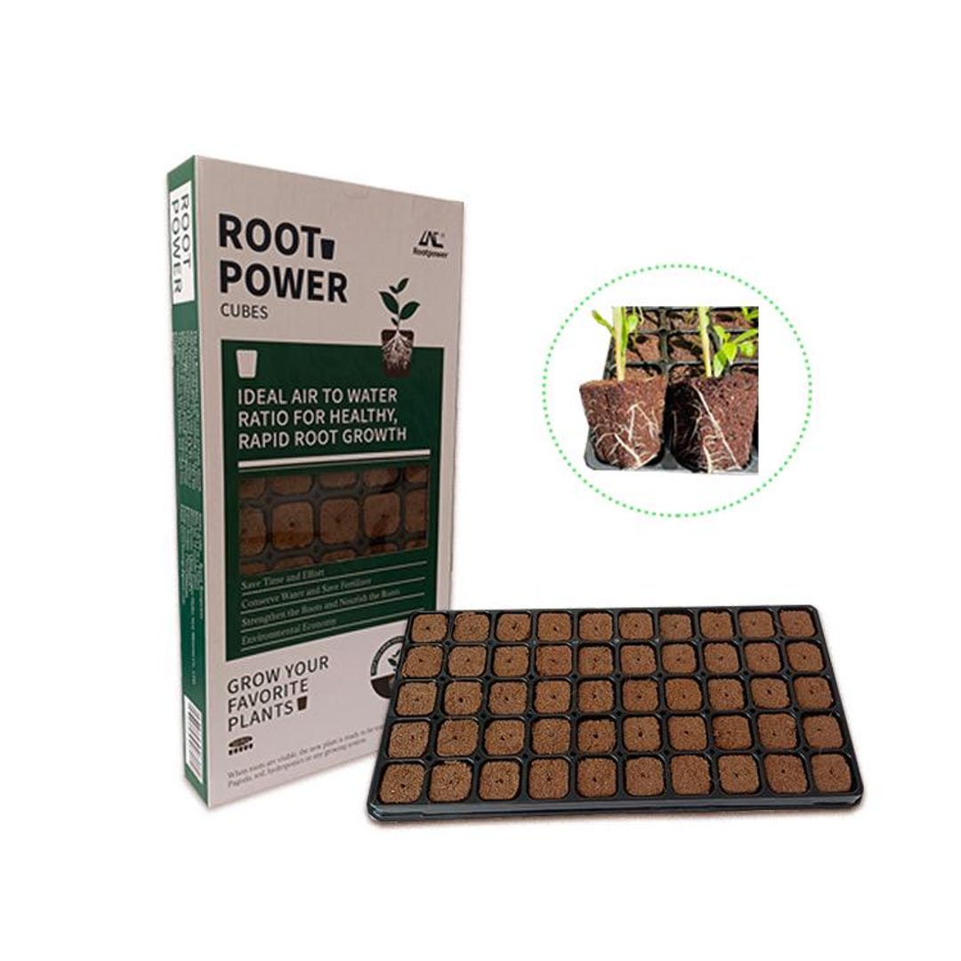 Root Power 50 Coco Plugs for Cutting and Seeding With Plastic Seeding ...