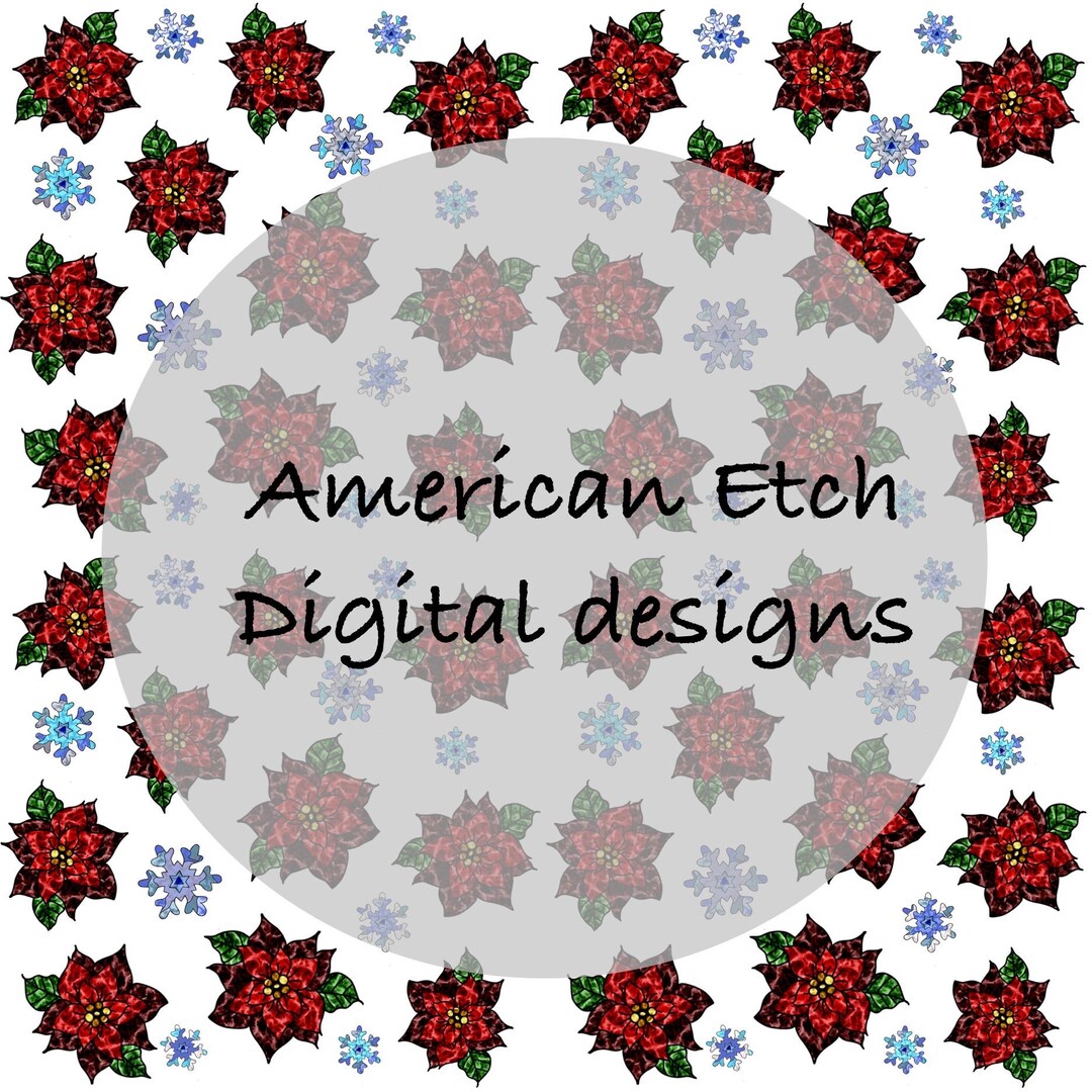 Poinsettia Stained Glass Seamless Pattern - Etsy