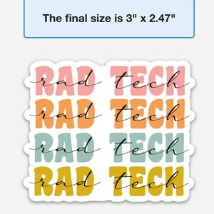 Radiology Sticker, Rad Tech Sticker, Rad Tech Decal, Radiology, Xray ...