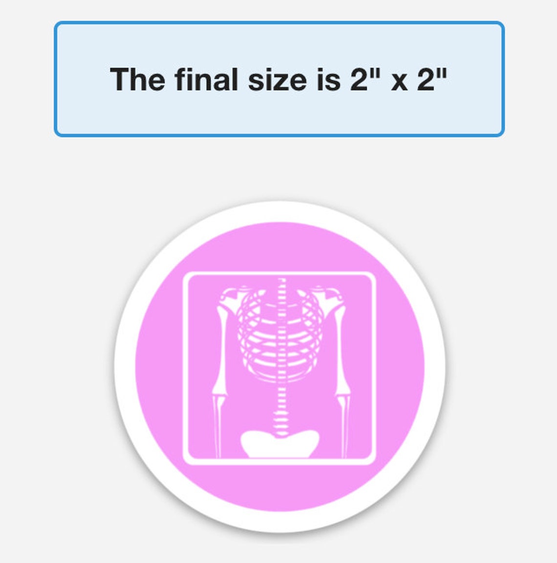 Pink Xray Sticker Radiology Stickers Xray Sticker Rad Tech - Etsy New ...