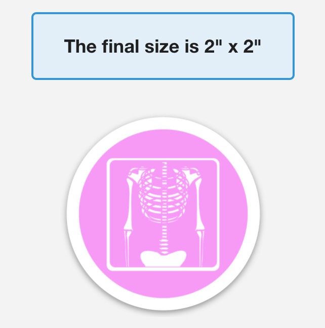 Pink Xray Sticker Radiology Stickers Xray Sticker Rad Tech - Etsy UK