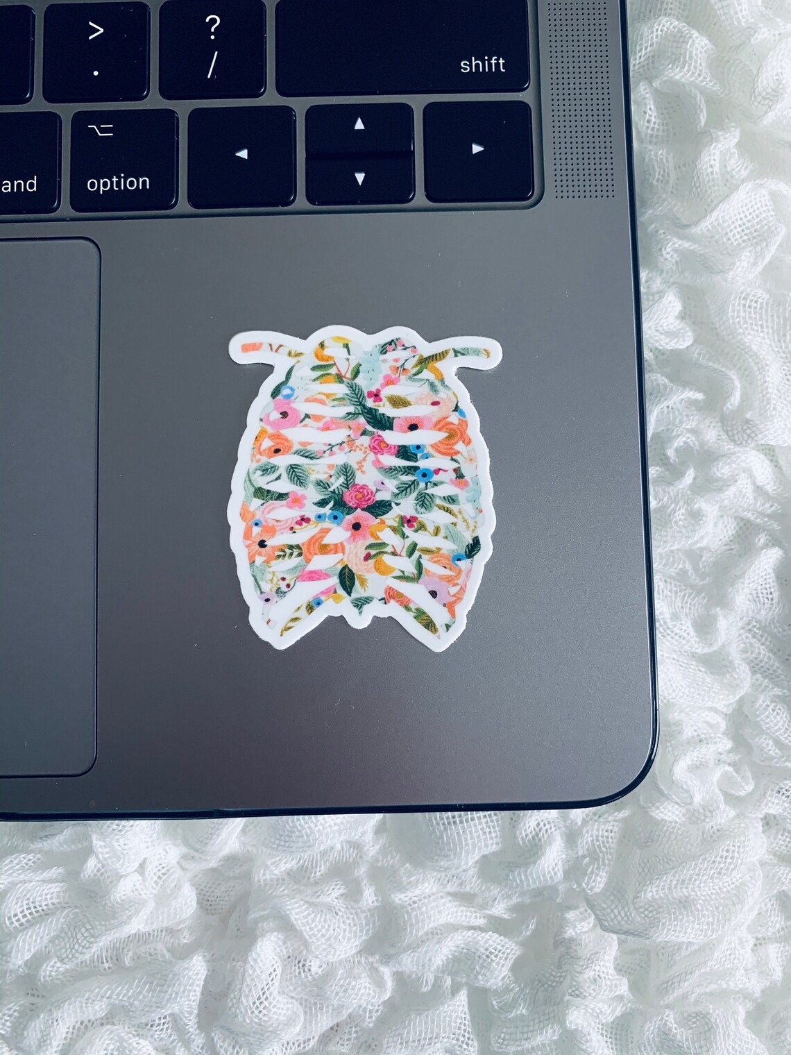 Floral Thoracic Cavity Sticker, Nursing Sticker, Nursing Student ...