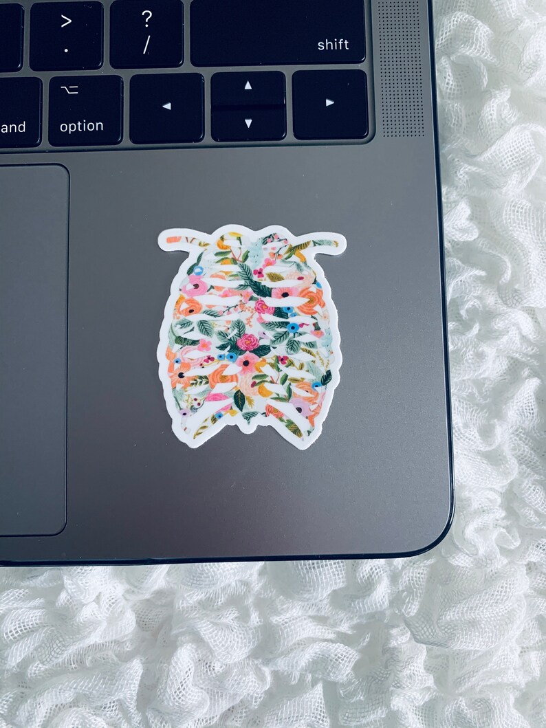 Floral Thoracic Cavity Sticker Nursing Sticker Nursing | Etsy