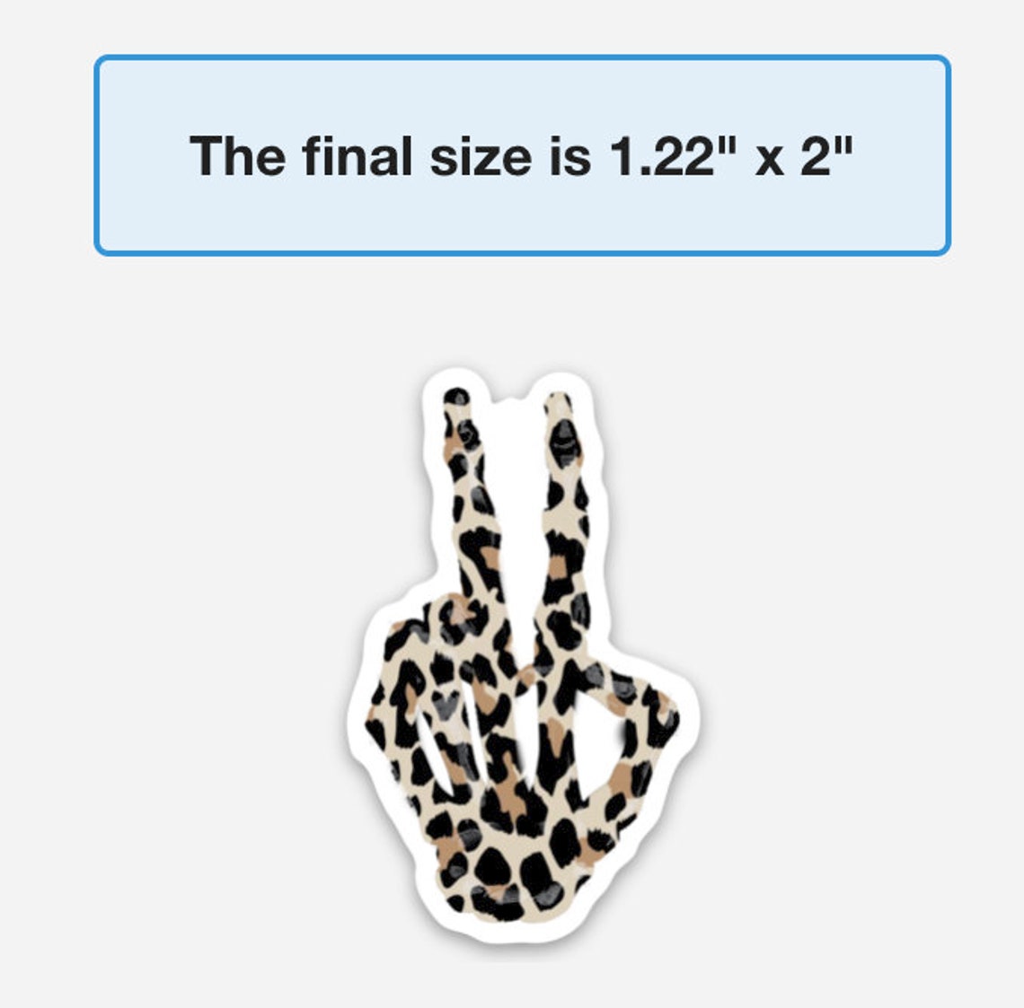 Cheetah Peace Sign Skeleton Sticker: Radiology Tech Gift - Etsy