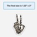 Cheetah Peace Sign Skeleton Sticker: Radiology Tech Gift - Etsy
