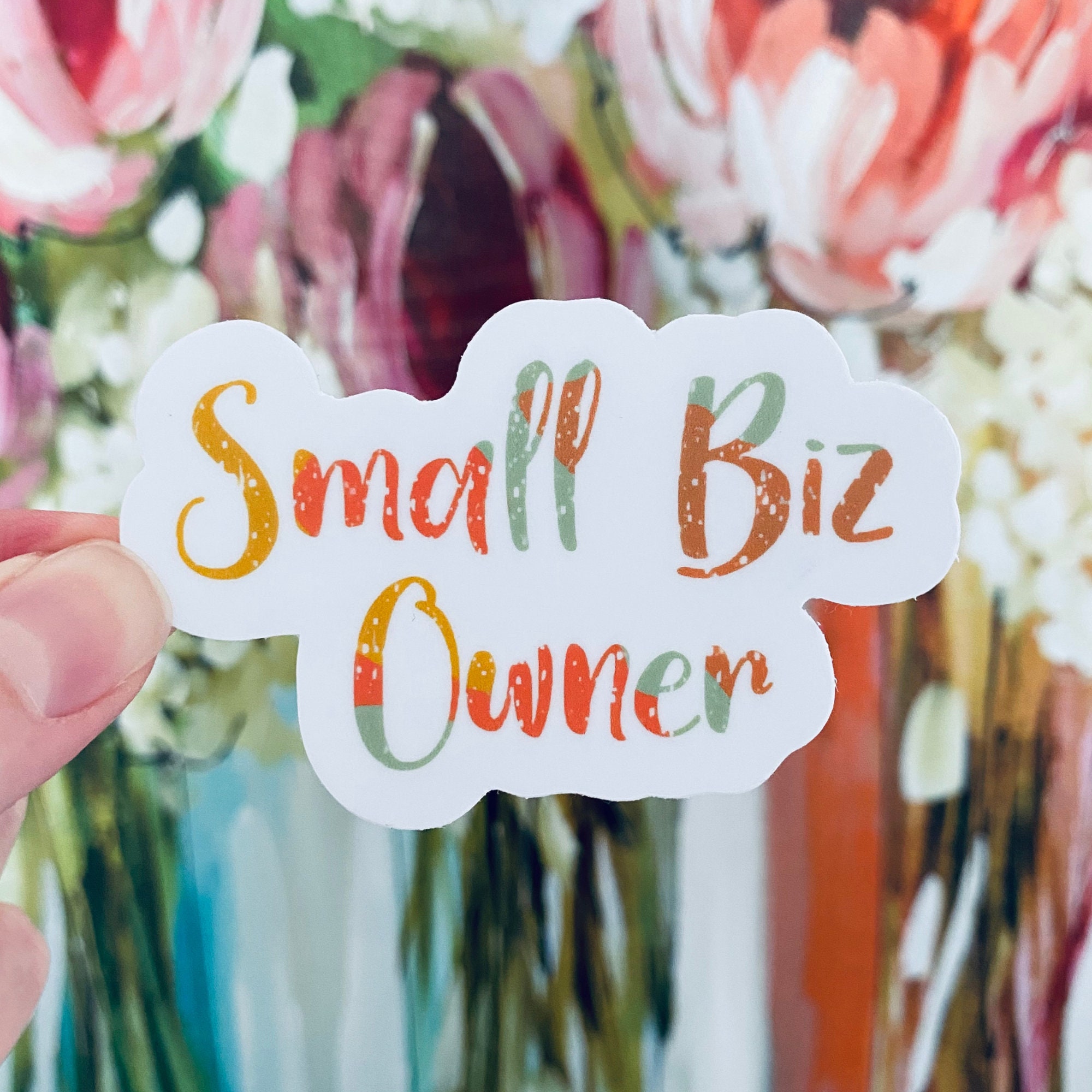 Colorful Small Business Owner Sticker | Etsy