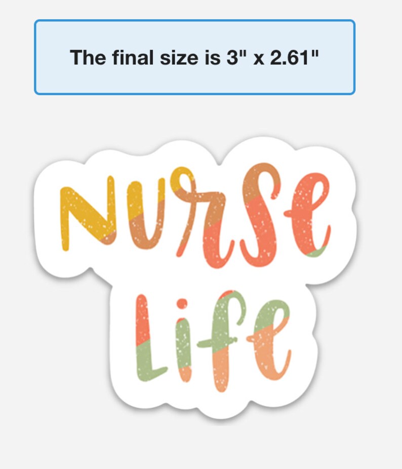 Nursing Sticker Nursing Student Sticker Healthcare Sticker - Etsy