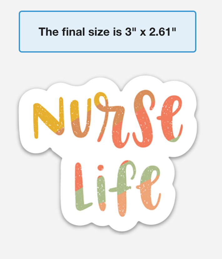 Nursing Sticker Nursing Student Sticker Healthcare Sticker | Etsy