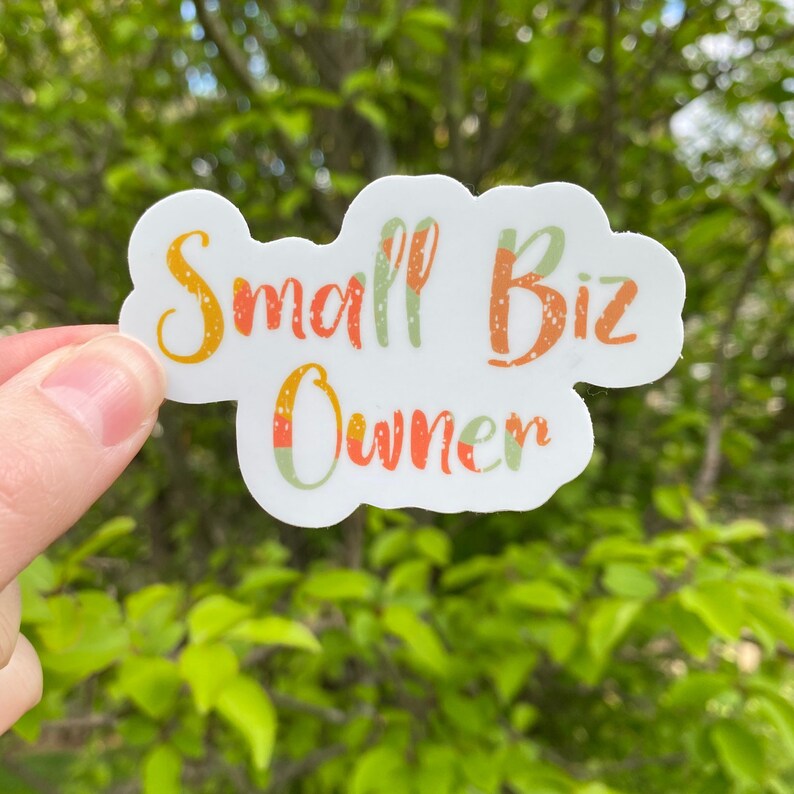 Colorful Small Business Owner Sticker - Etsy
